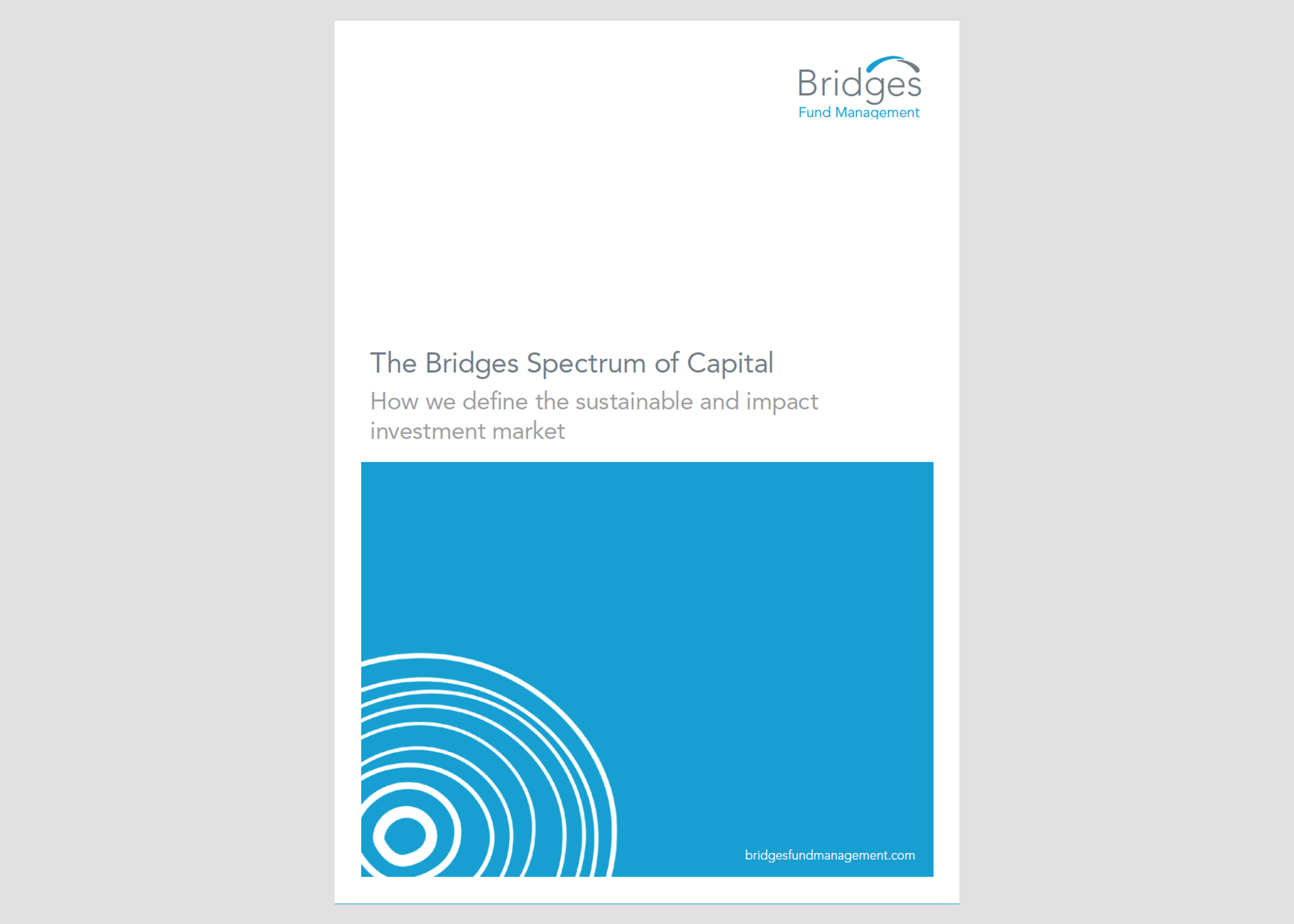 Bridges Spectrum of Capital | Bridges Fund ManagementBridges Fund ...