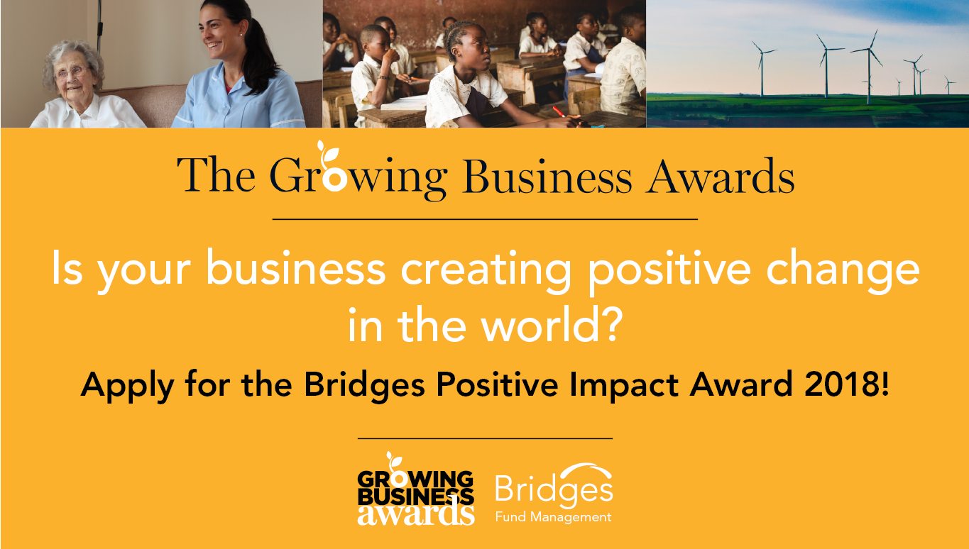 Bridges launches the new Positive Impact Award | Bridges Fund ...